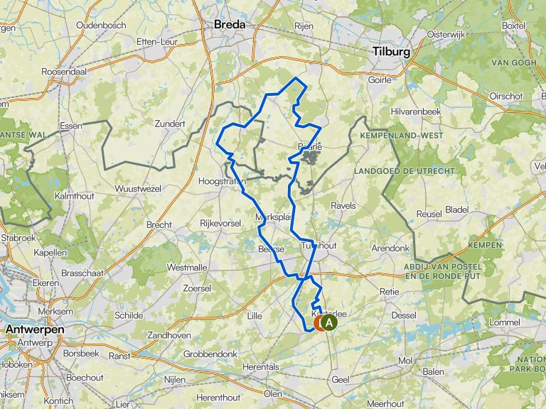 20230415-Kasterlee-Baarle-Chaam-Ulicoten-Merksplas | rit | Komoot